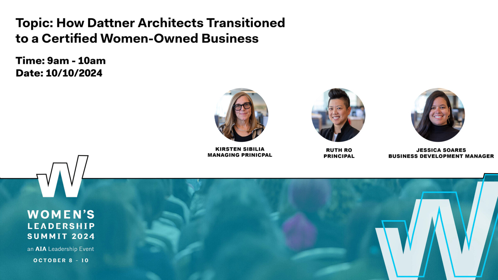 AIA Women’s Leadership Summit 2024 — Dattner Architects
